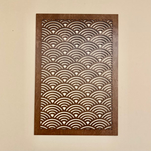 Japanese Wood Panel - Etsy