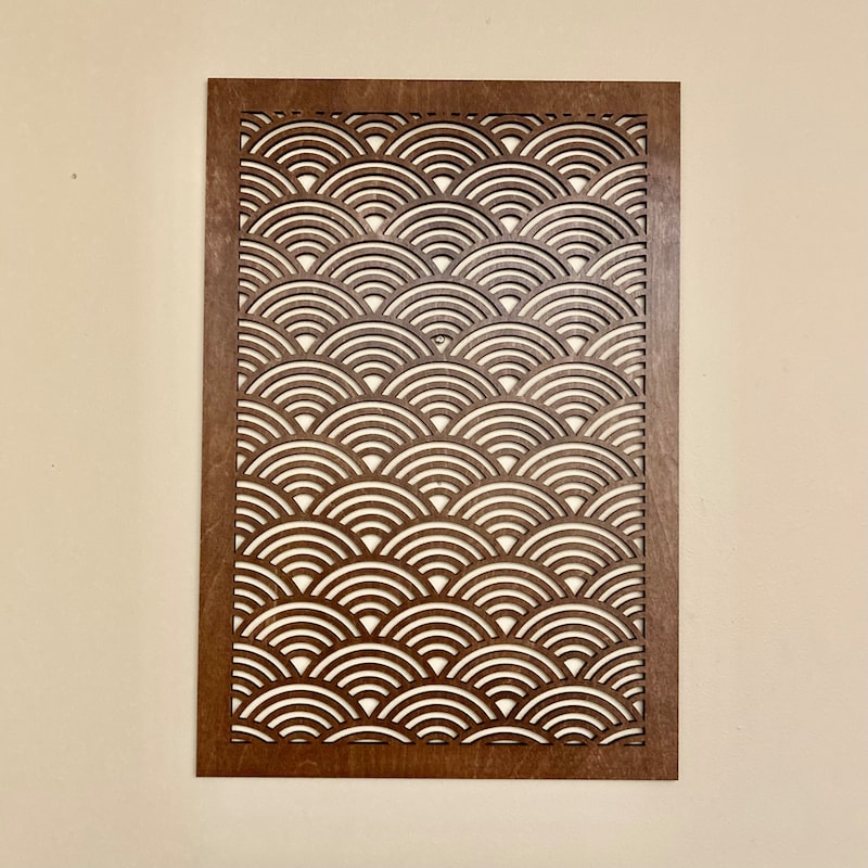 Japanese Wood Panel - Etsy