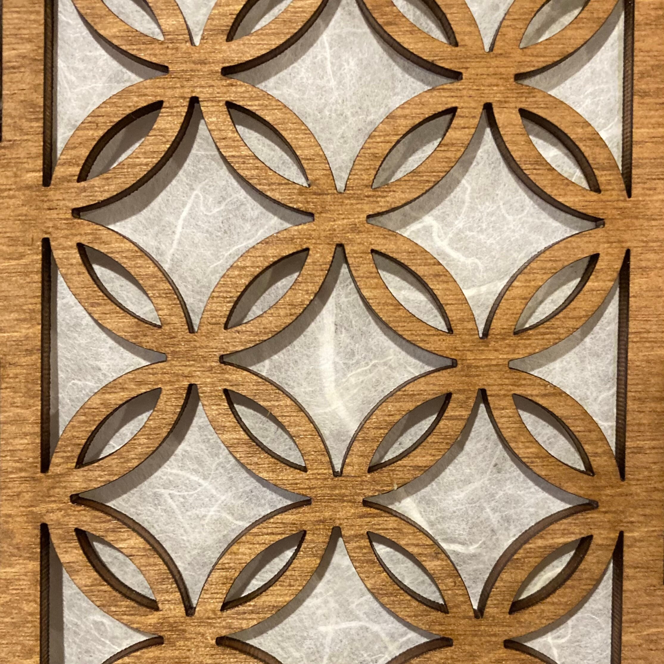 Geometric Wooden Lantern Shippo Pattern Rustic Lantern - Etsy