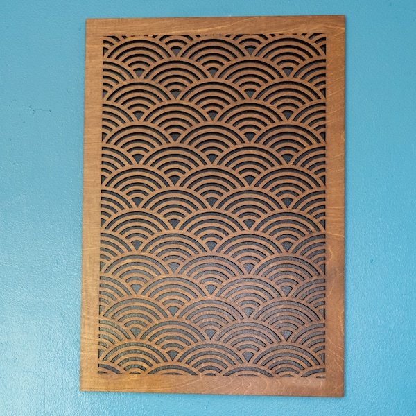 Japanese Wood Panel - Etsy