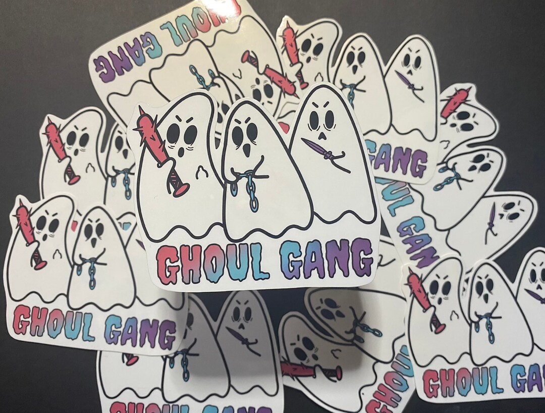 Ghoul Gang Ghosts Sticker Kawaii Pastel Goth Spooky Funny Cute Girl ...
