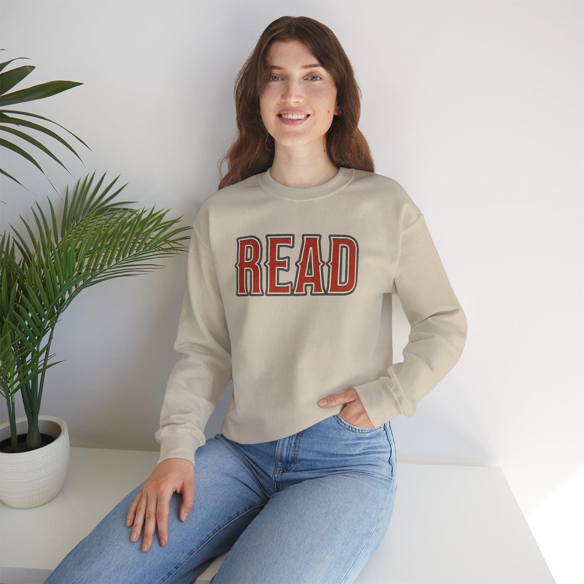 READ Crewneck Sweatshirt, Book Lovers, Back to School Teacher Gifts ...