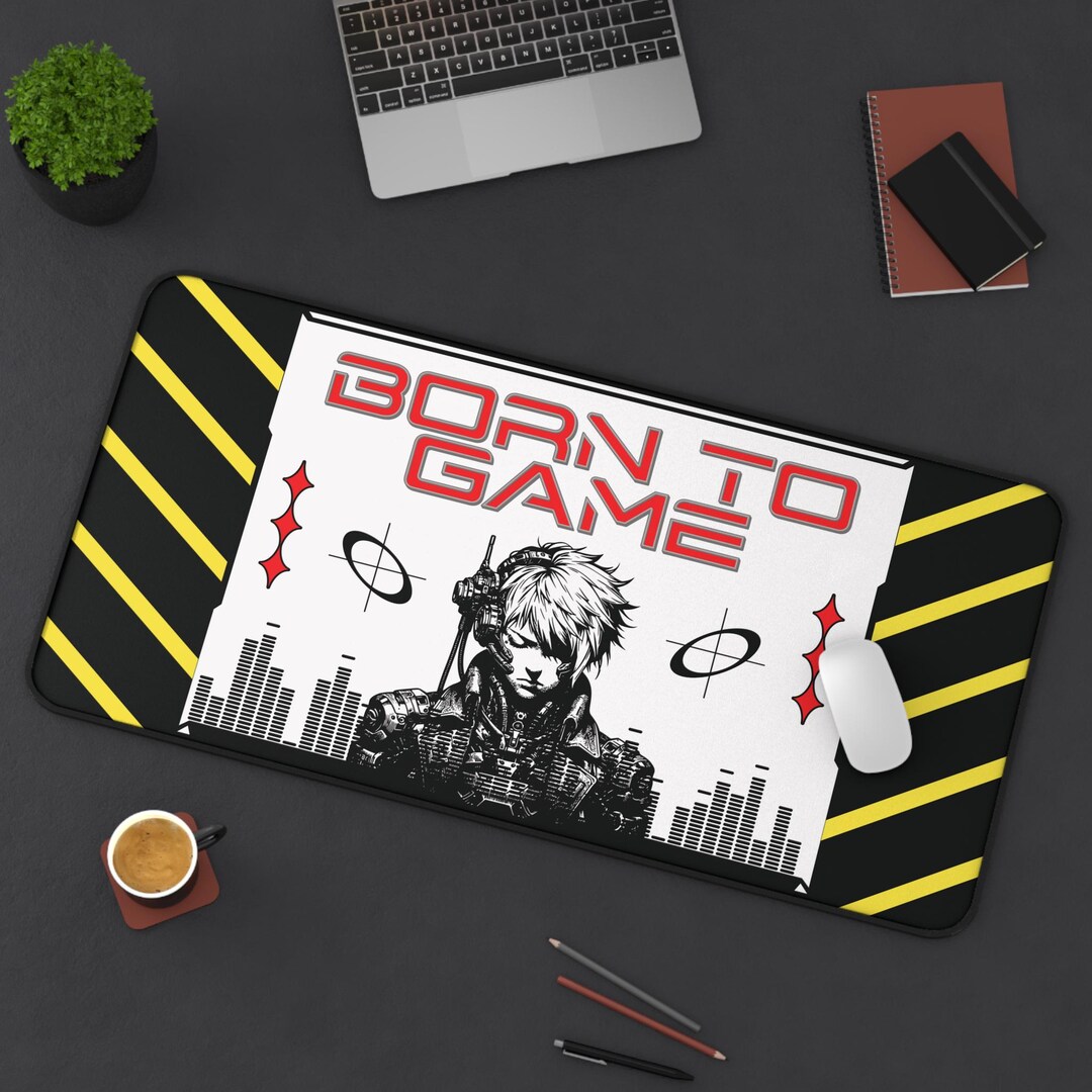 Born to Game Desk Mat 31"x 15.5"- XL Premium Gaming Mouse Pad for ...