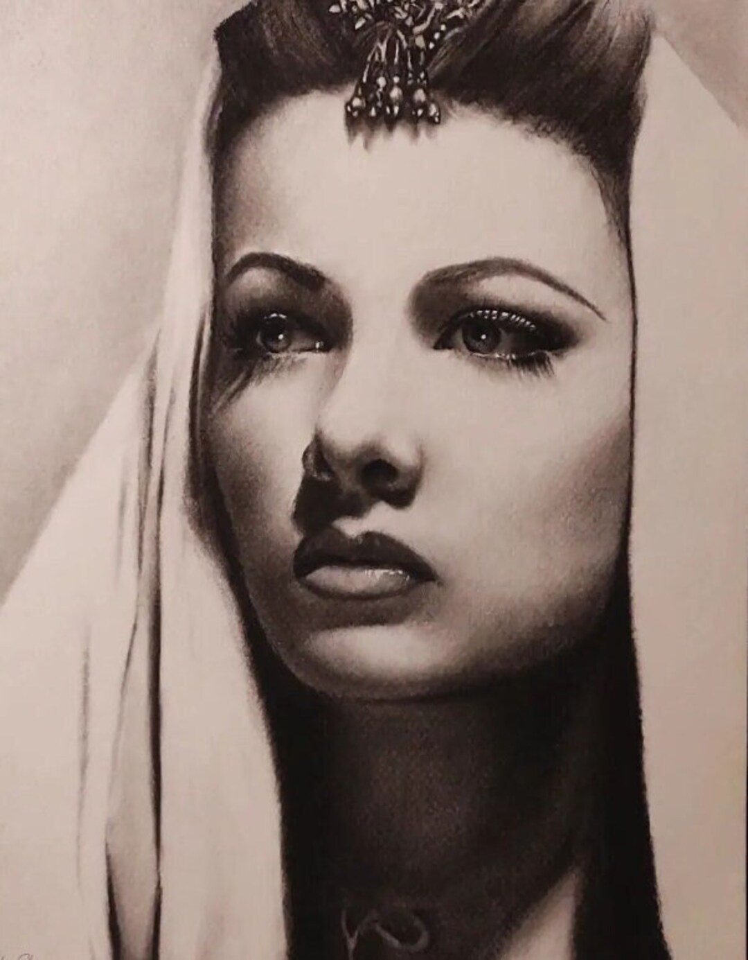 Realistic Custom Hand-drawn Portraits for Memorials Fan Art - Etsy
