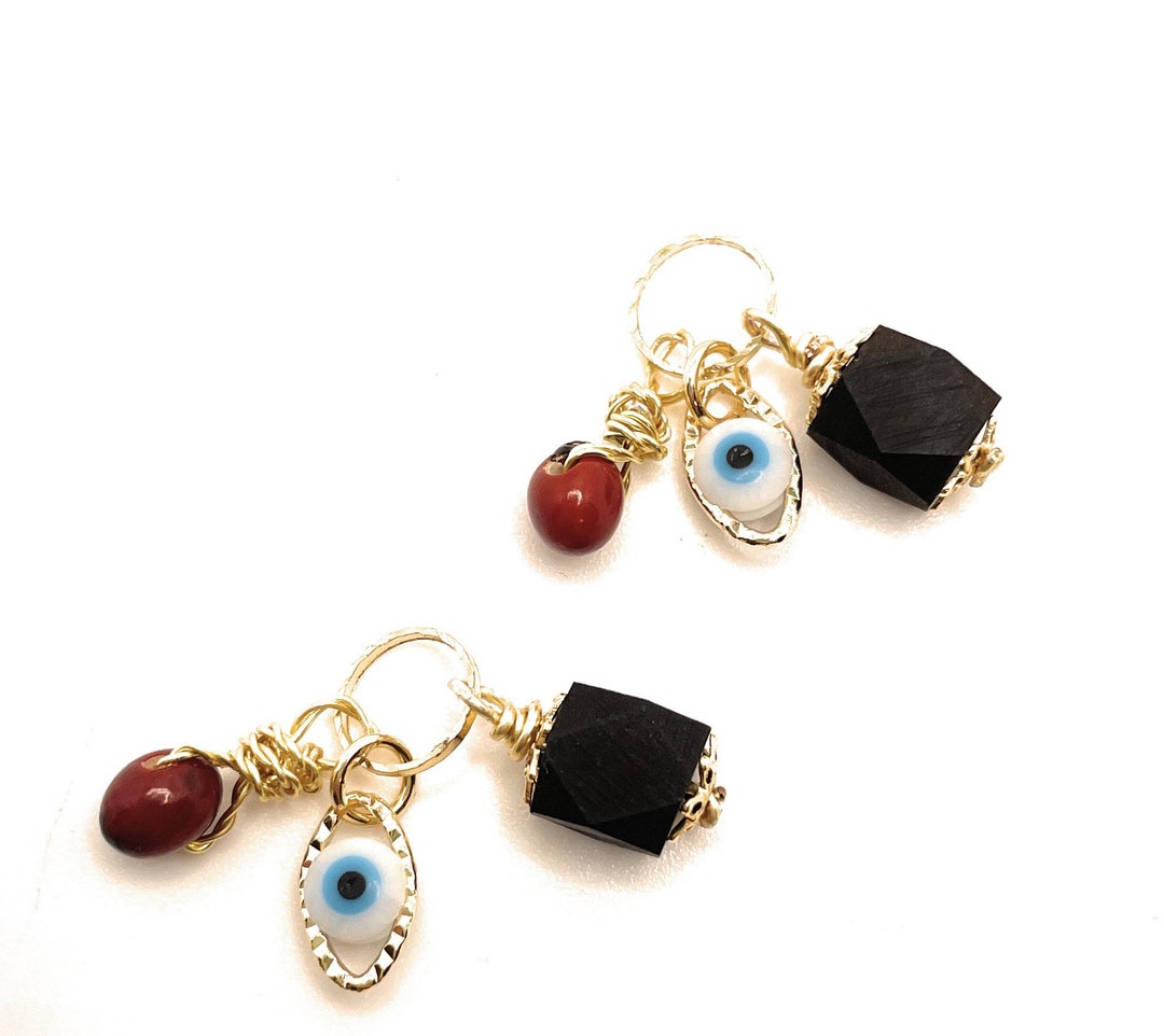 Jet Charms for Protection, Jet Hand, Faceted Bead - Etsy