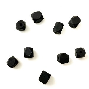 Faceted Jet Bead. Jet Stone. Ideal for Protection Bracelets. - Etsy
