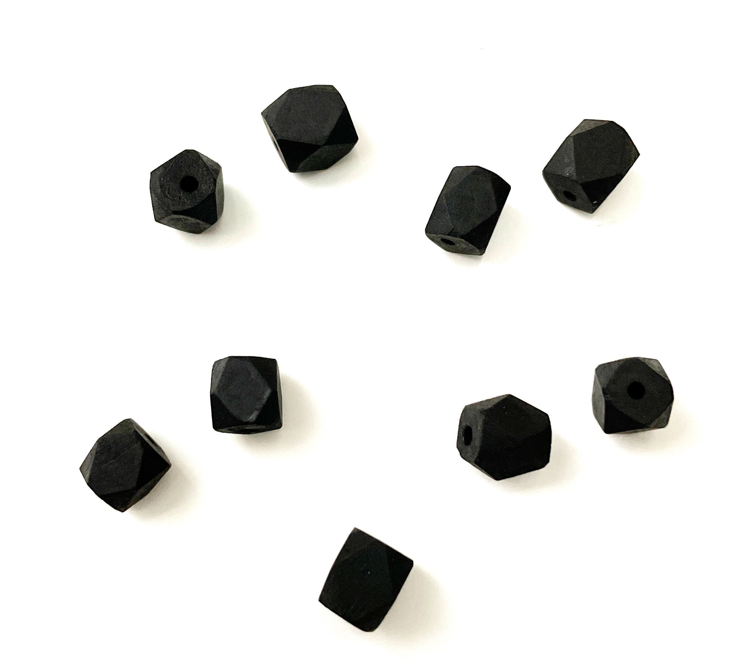 Faceted Jet Bead. Jet Stone. Ideal for Protection Bracelets. - Etsy