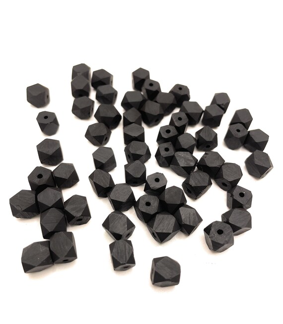 Faceted Jet Bead. Jet Stone. Ideal for Protection Bracelets. - Etsy