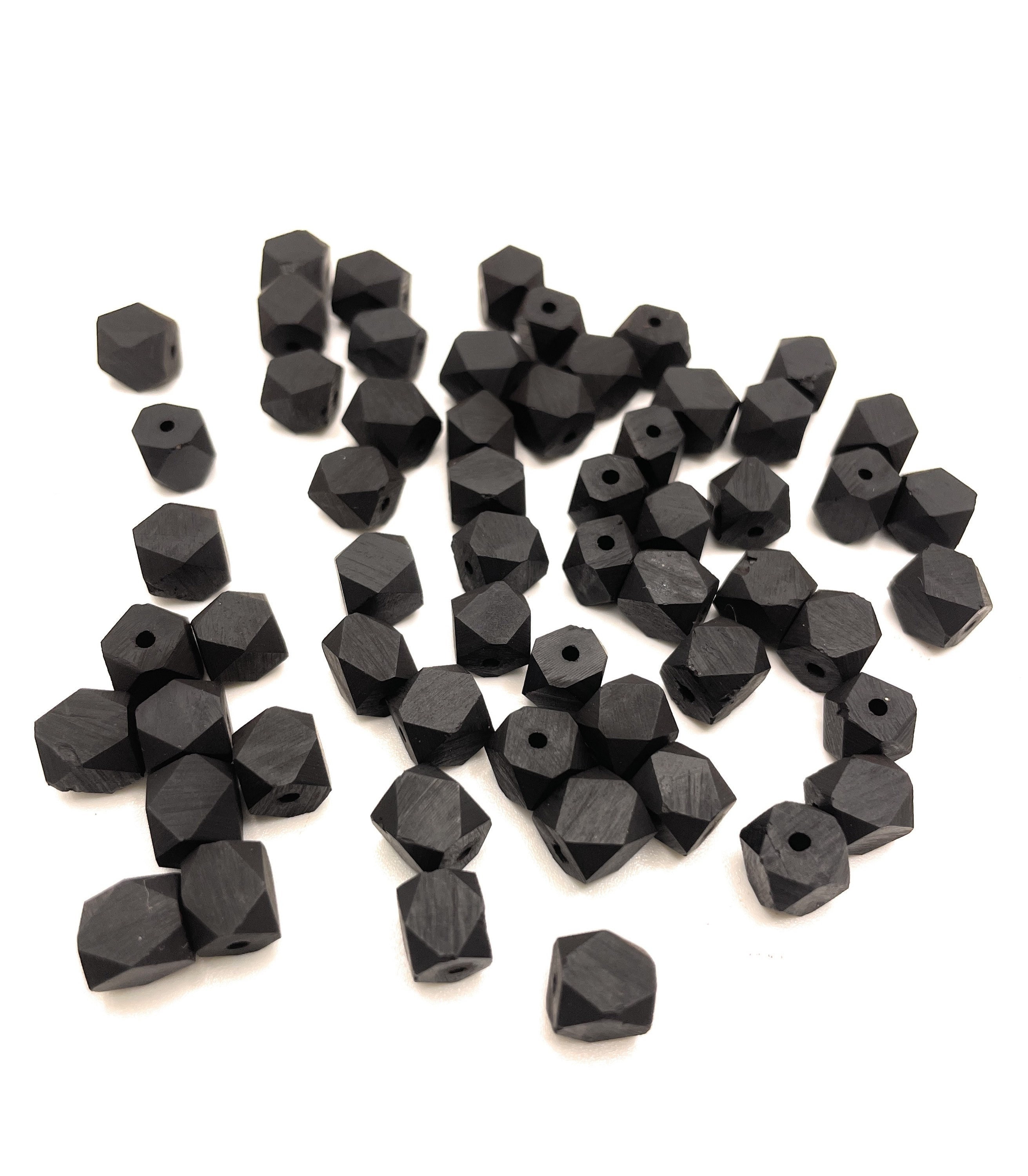 Faceted Jet Bead. Jet Stone. Ideal for Protection Bracelets. - Etsy