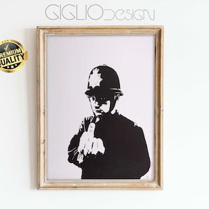 BANKSY, RUDE COPPER, Banksy Print, Banksy Art, Graffiti Art, Gallery ...