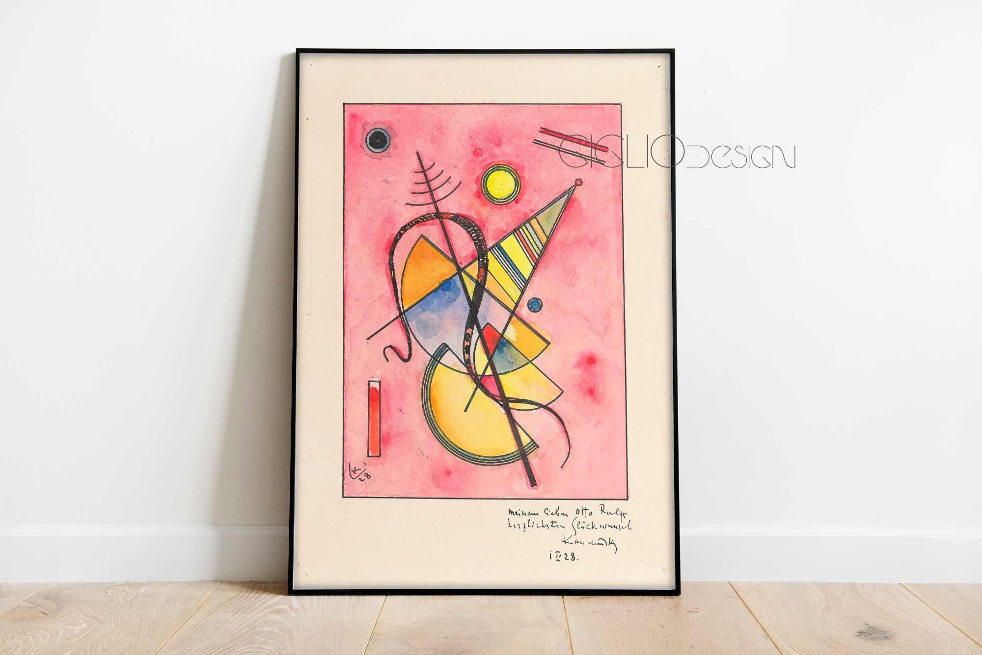 KANDINSKY Print PINK Kandinsky Art Painting Kandinsky Poster Kandinsky ...