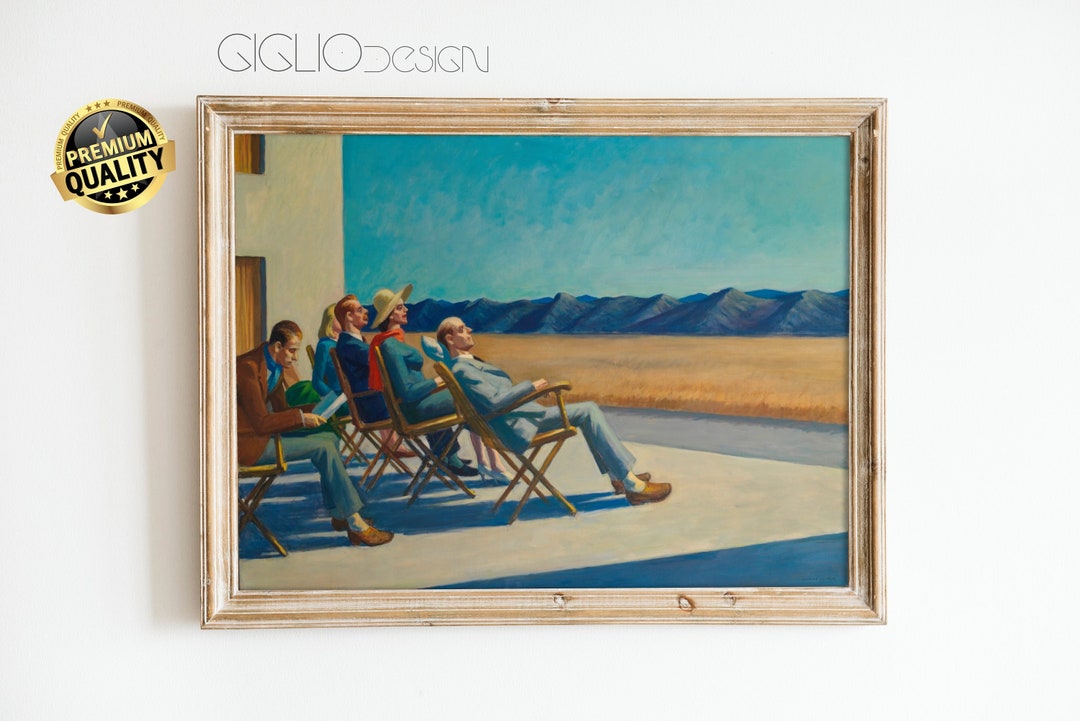 HOPPER, the SUN, Edward Hopper Print, Trendy Wall Art, Abstract ...