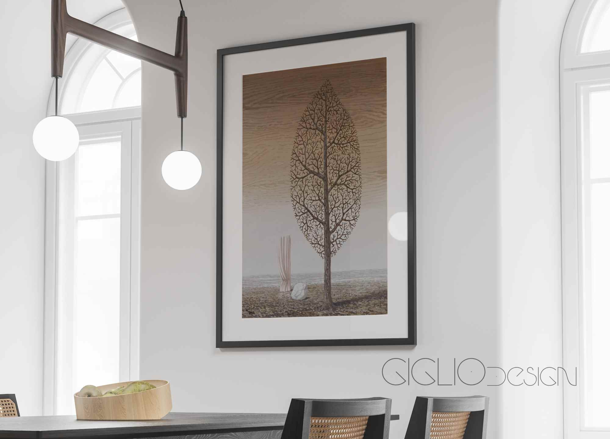 MAGRITTE Print TREE Rene Magritte Poster Canvas Magritte Art Print ...