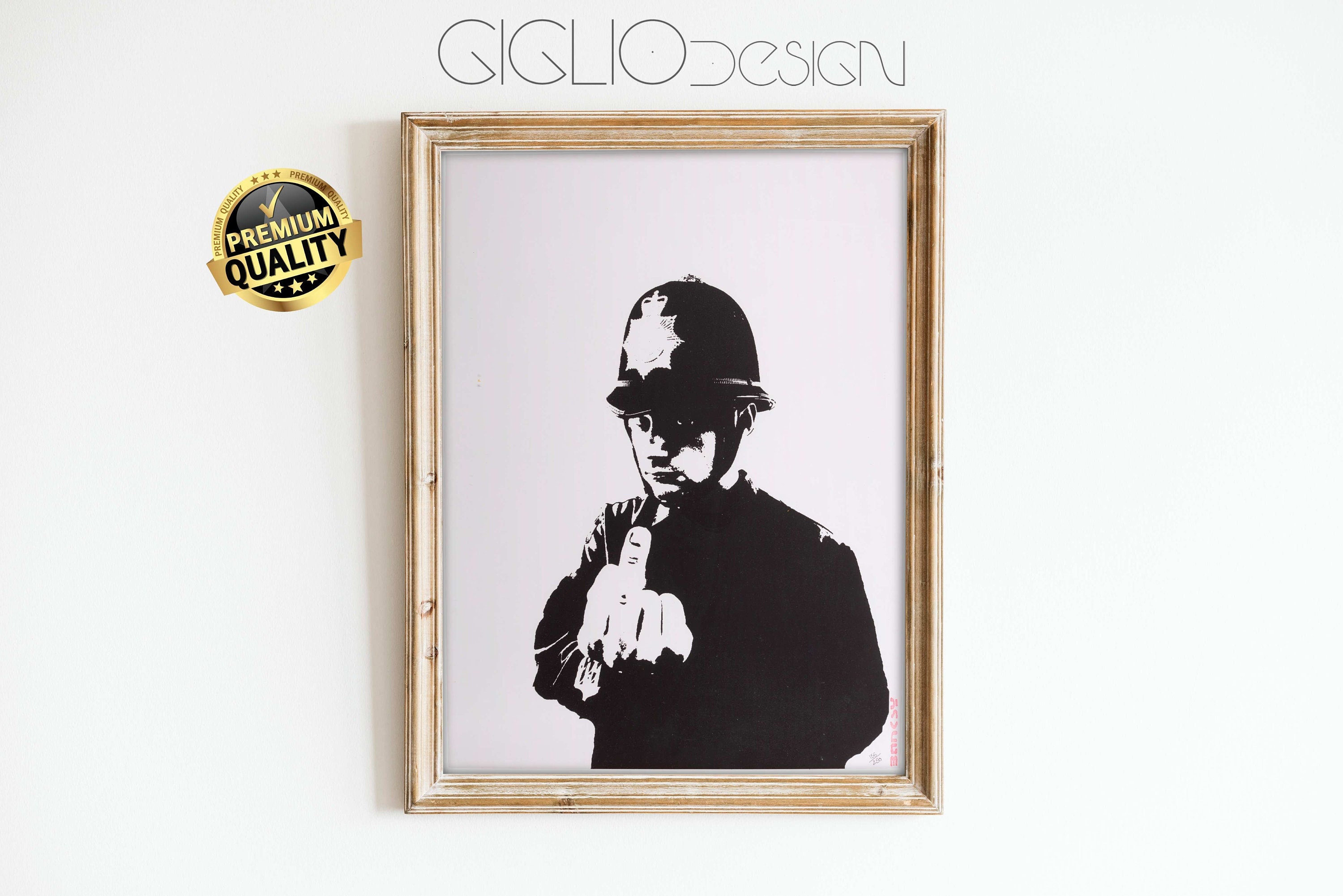 BANKSY, RUDE COPPER, Banksy Print, Banksy Art, Graffiti Art, Gallery ...