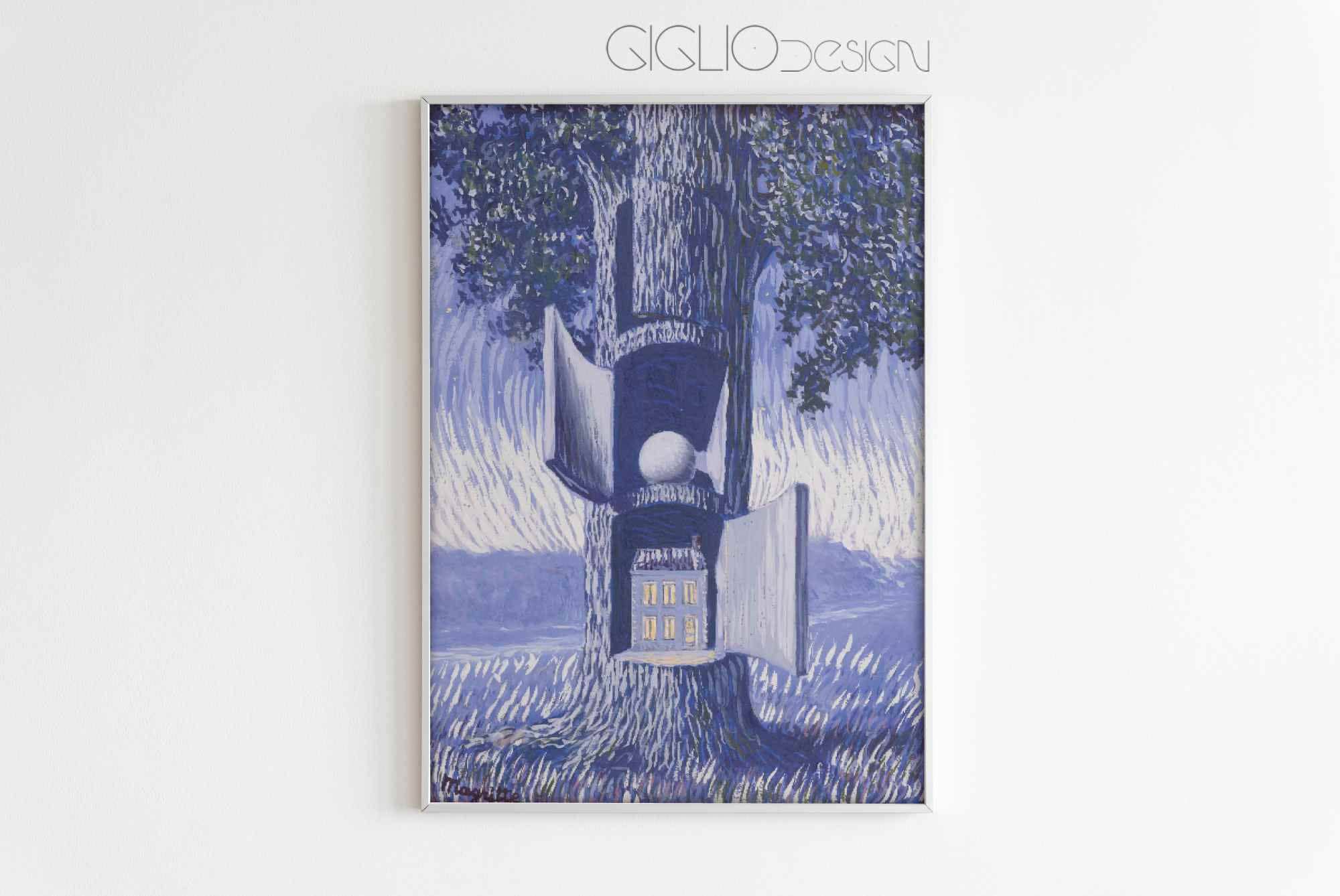 MAGRITTE Print TREE Rene Magritte Poster Canvas Magritte Art Print ...