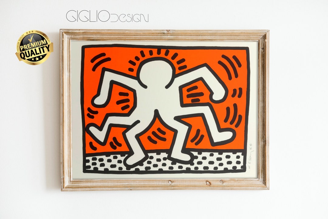 KEITH HARING Keith Haring Print DOUBLE Man Keith Haring - Etsy