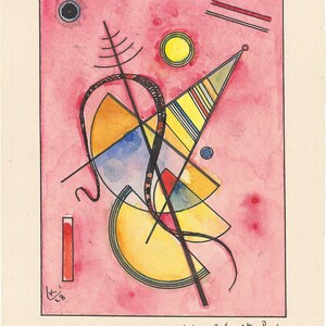 KANDINSKY Print PINK Kandinsky Art Painting Kandinsky Poster Kandinsky ...
