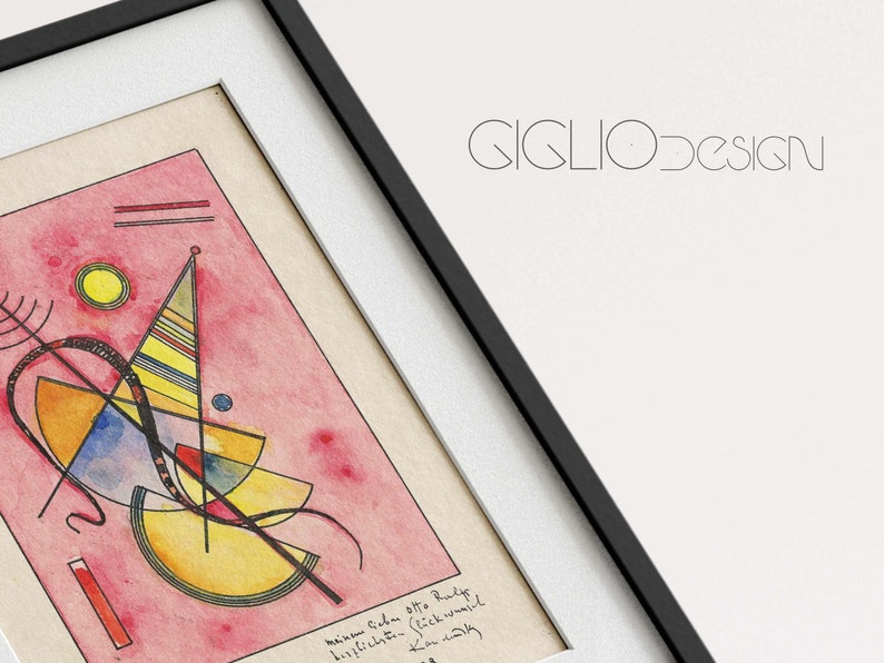 KANDINSKY Print PINK Kandinsky Art Painting Kandinsky Poster Kandinsky ...
