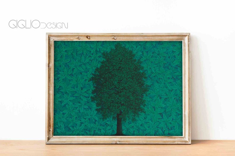 MAGRITTE Print TREE Rene Magritte Poster Magritte Art Print - Etsy México