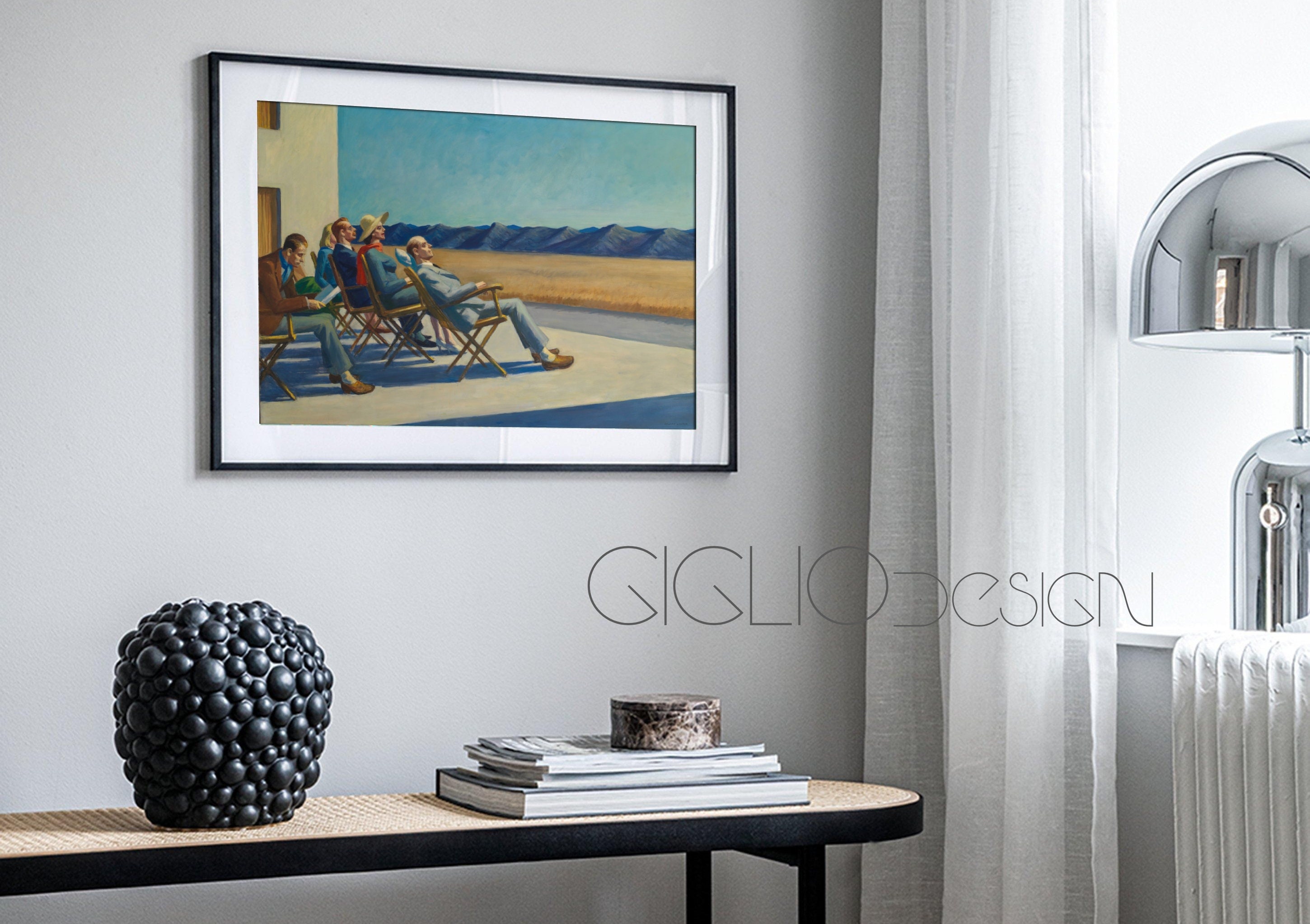 HOPPER, the SUN, Edward Hopper Print, Trendy Wall Art, Abstract ...