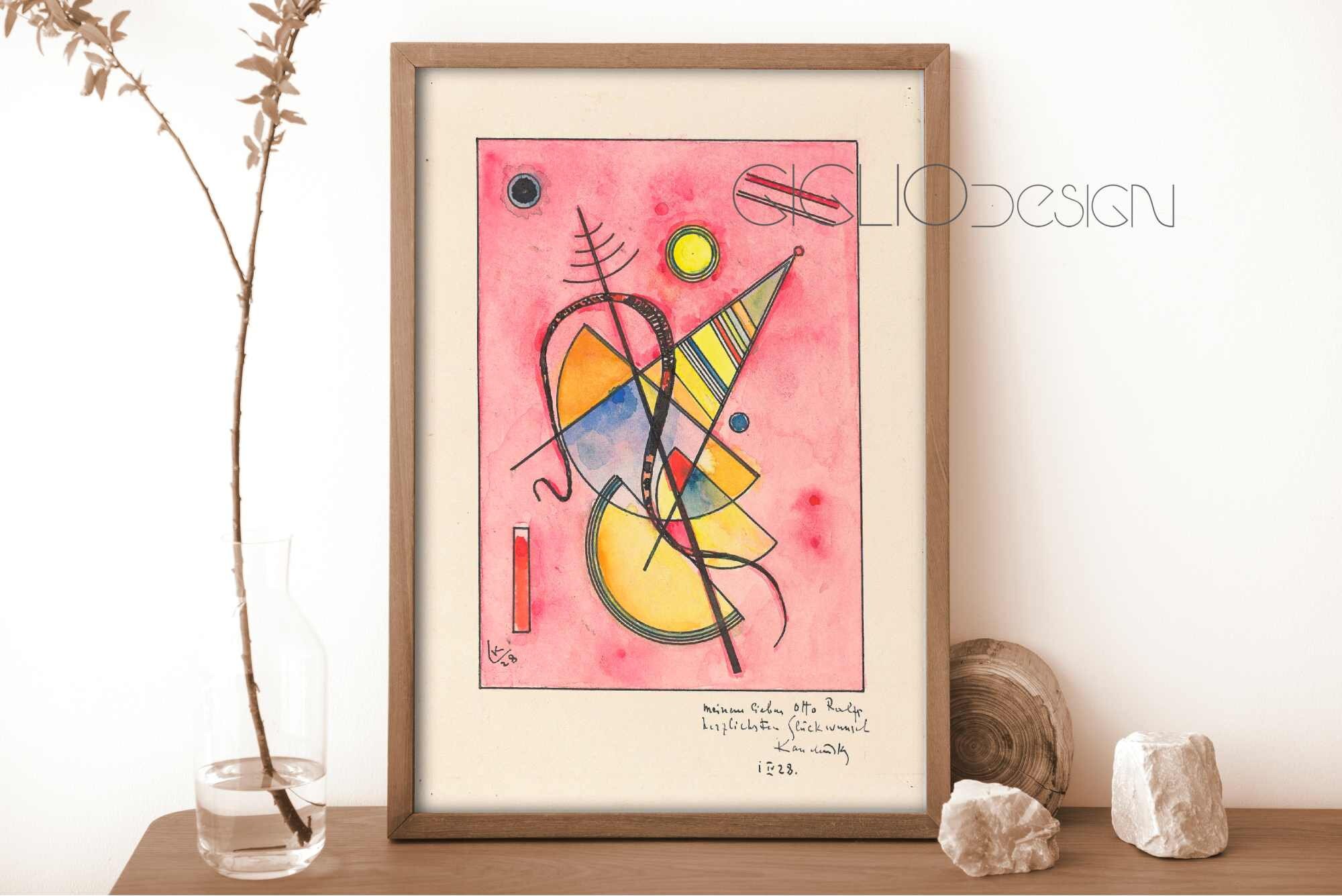 KANDINSKY Print PINK Kandinsky Art Painting Kandinsky Poster Kandinsky ...