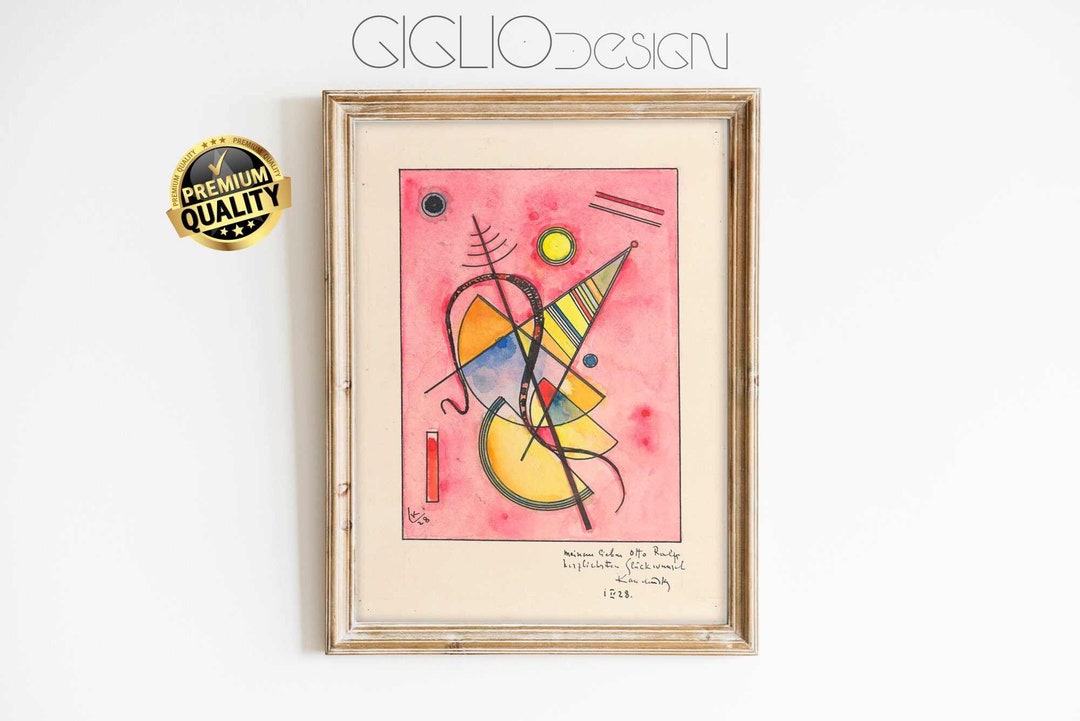 KANDINSKY Print PINK Kandinsky Art Painting Kandinsky Poster Kandinsky ...