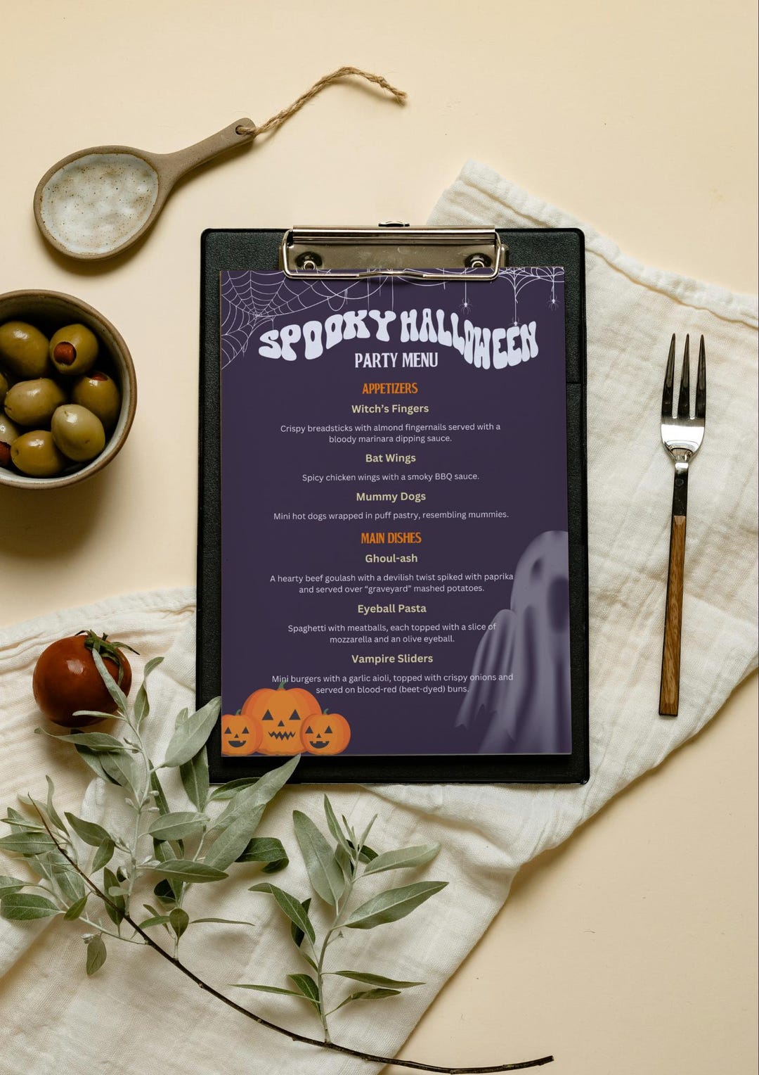 Spooky Party Menu Halloween Party Menu Scary Food Ideas Spooky Dinner ...