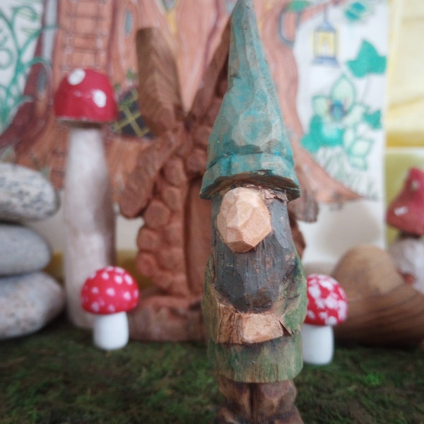 Wood Painted Gnomes - Etsy