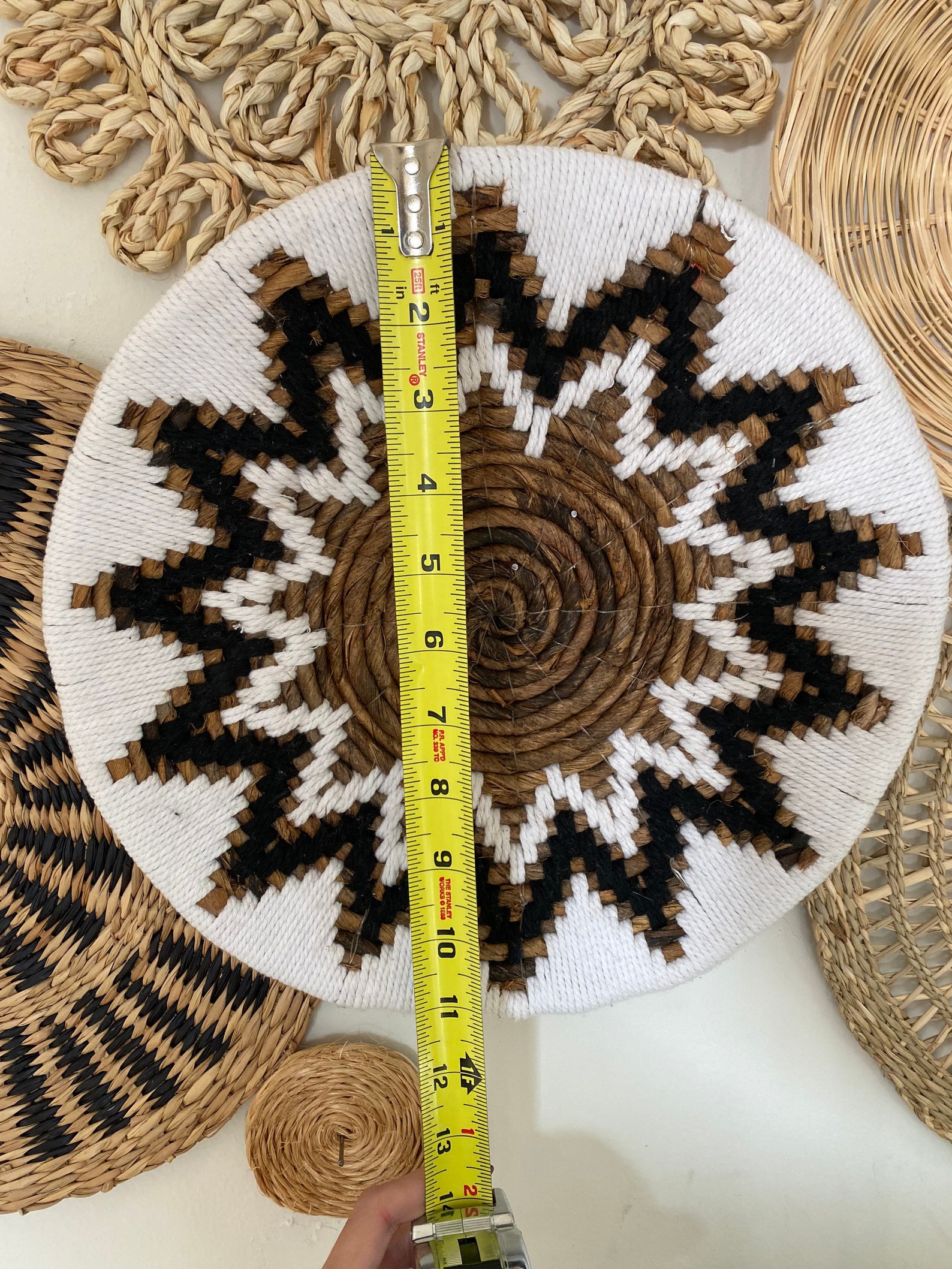 Boho Basket Wall Basket Set Woven Wall Hangings Bohemian - Etsy