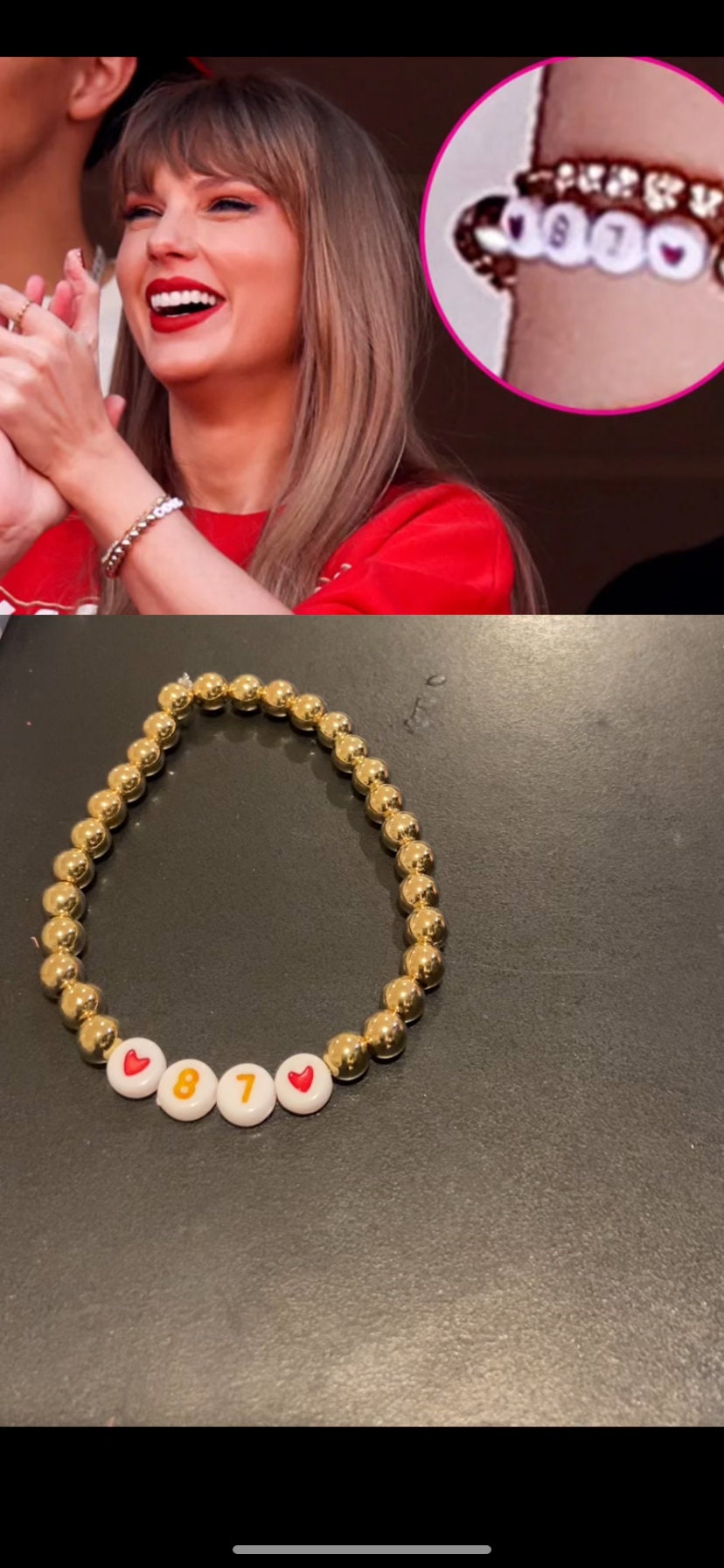 Travis Kelce Taylor Swift 87 Friendship Bracelet - Etsy
