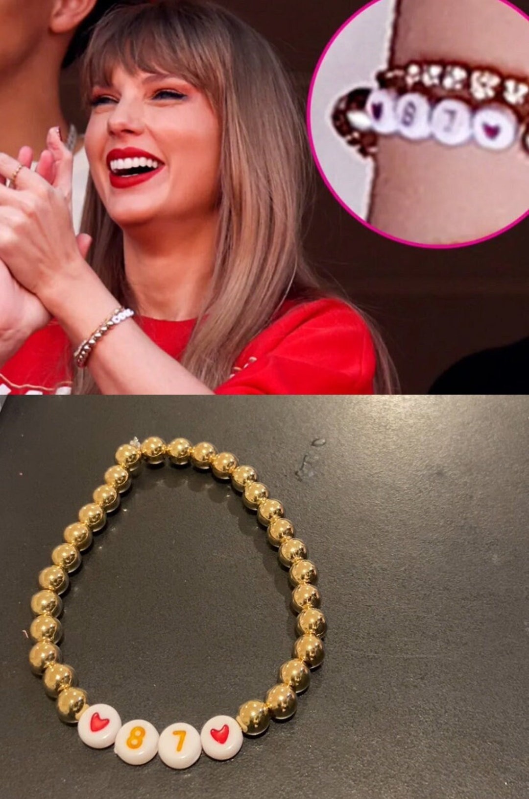 Travis Kelce Taylor Swift 87 Friendship Bracelet - Etsy