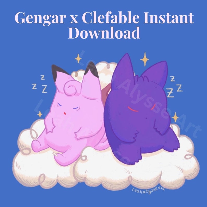 Gengar and Clefable Pokemon Phone Wallpaper, Ios Gengar and Clefable ...