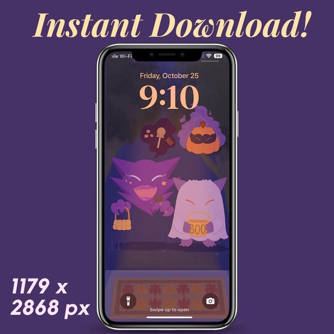 Ghost Pokemon Halloween iPhone and Android Wallpaper, Gengar Haunter ...