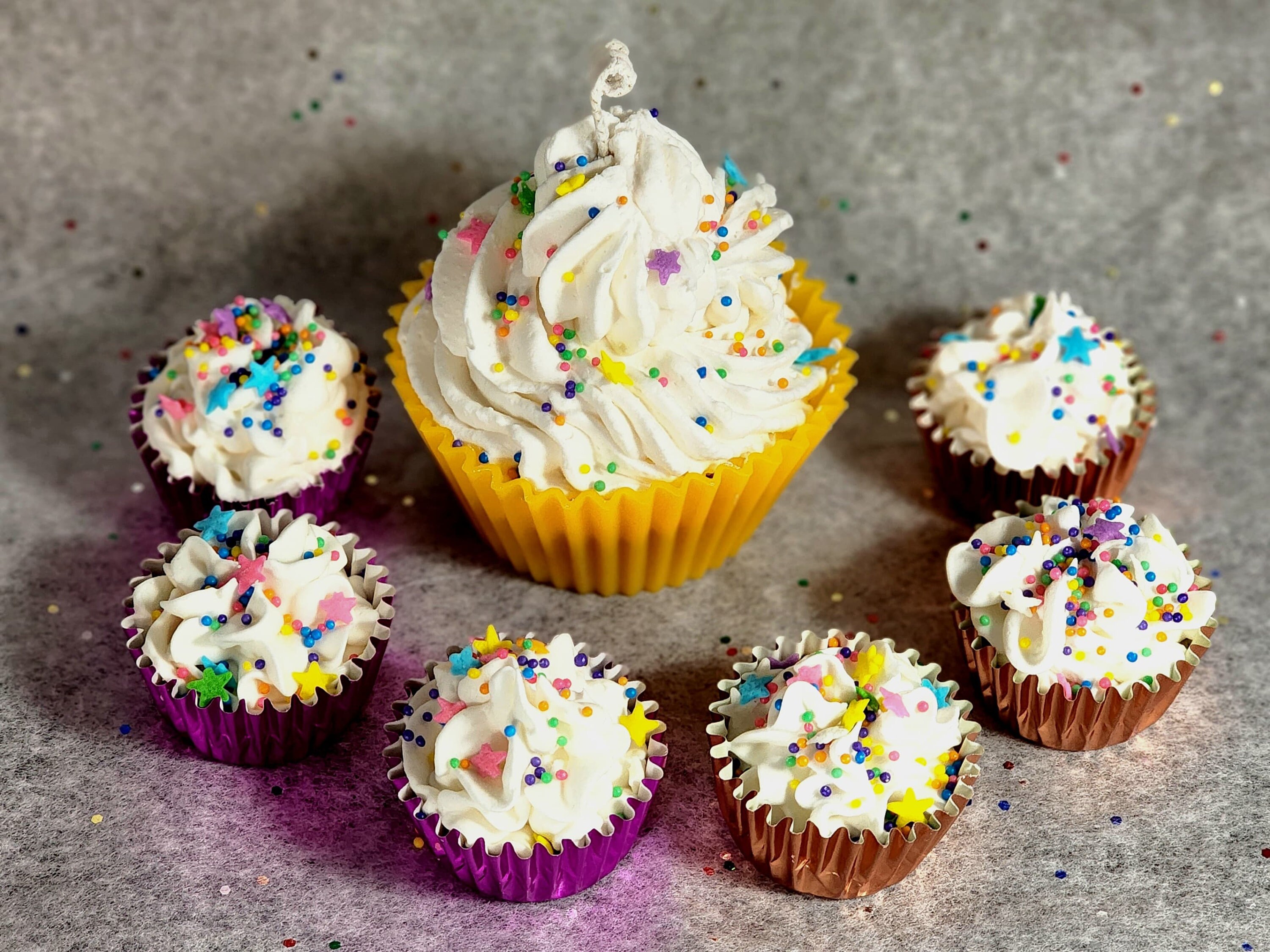 Strawberry Birthday Cake Cupcake Candle Reiki Infused - Etsy