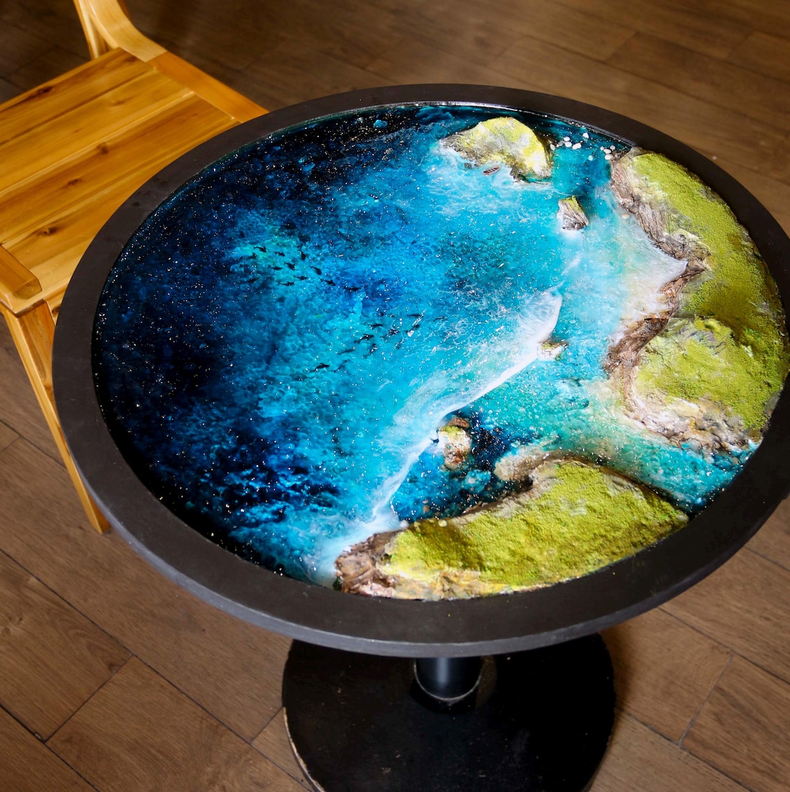 Handmade Resin Ocean Table, Unique Coffee Table , Coastal Home Decor - Etsy