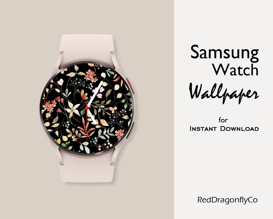 Aesthetic Samsung Galaxy Watch Wallpaper Wildflowers, Floral Smart ...