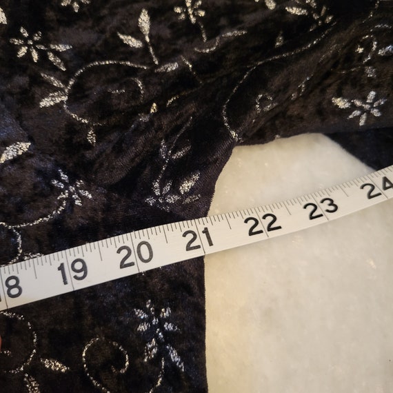 Vintage Women's Large TR Bentley Crushed Velvet Black… - Gem