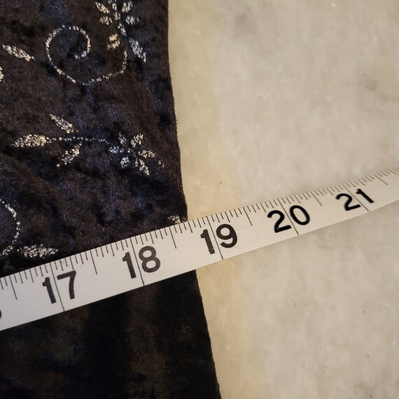 Vintage Women's Large TR Bentley Crushed Velvet Black… - Gem