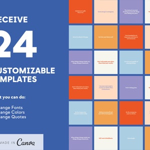 Colorful Quote Templates Colorful Canva Quotes Canva Templates With ...