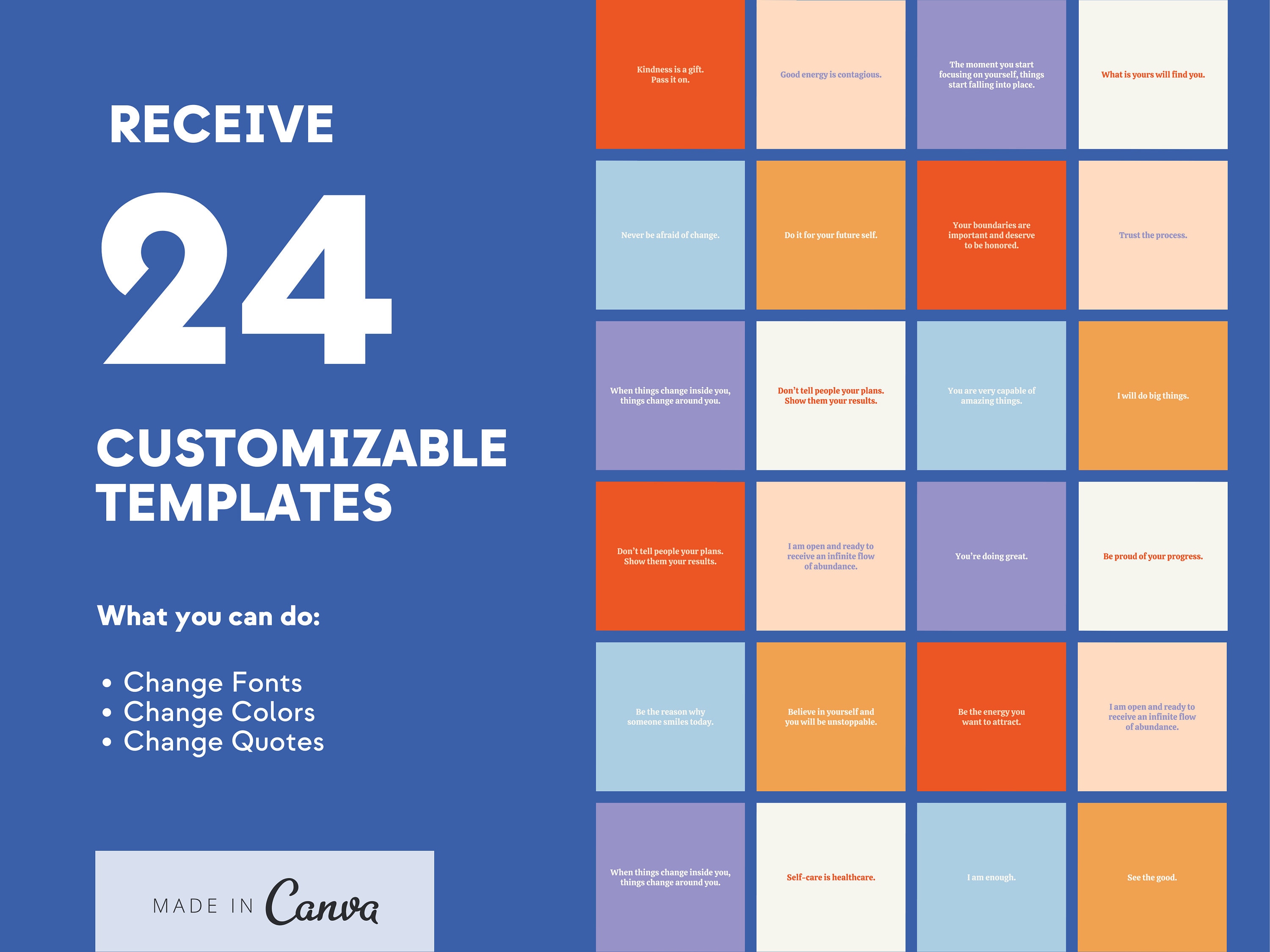 Colorful Quote Templates Colorful Canva Quotes Canva Templates With ...