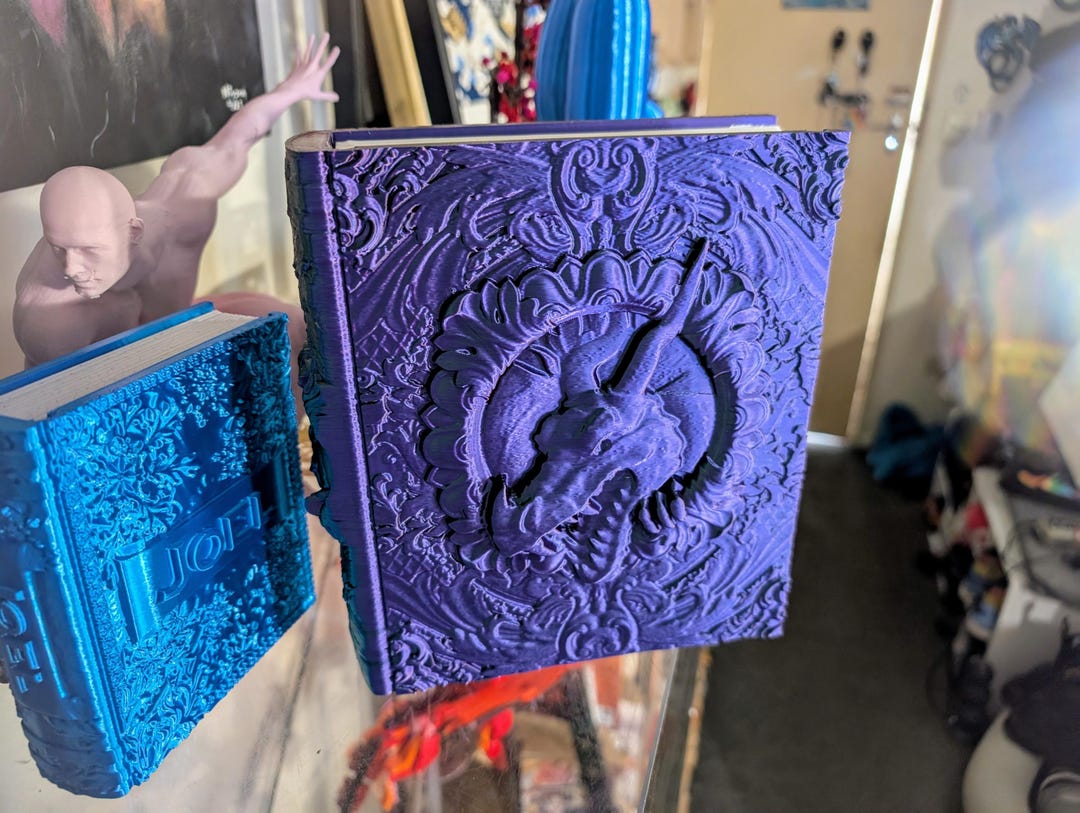 Fatesend Tomes - Dragon Tome - Dice Tray Card Box Stash Box - Magnetic ...