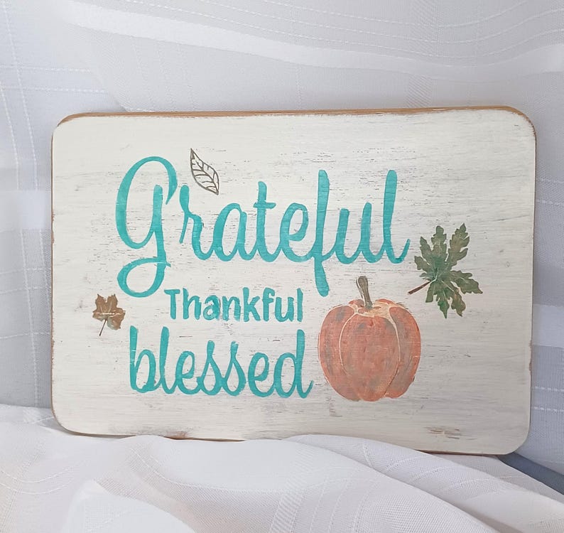 Wood Hand Painted Sign With Slightly Distressed Finish. - Etsy