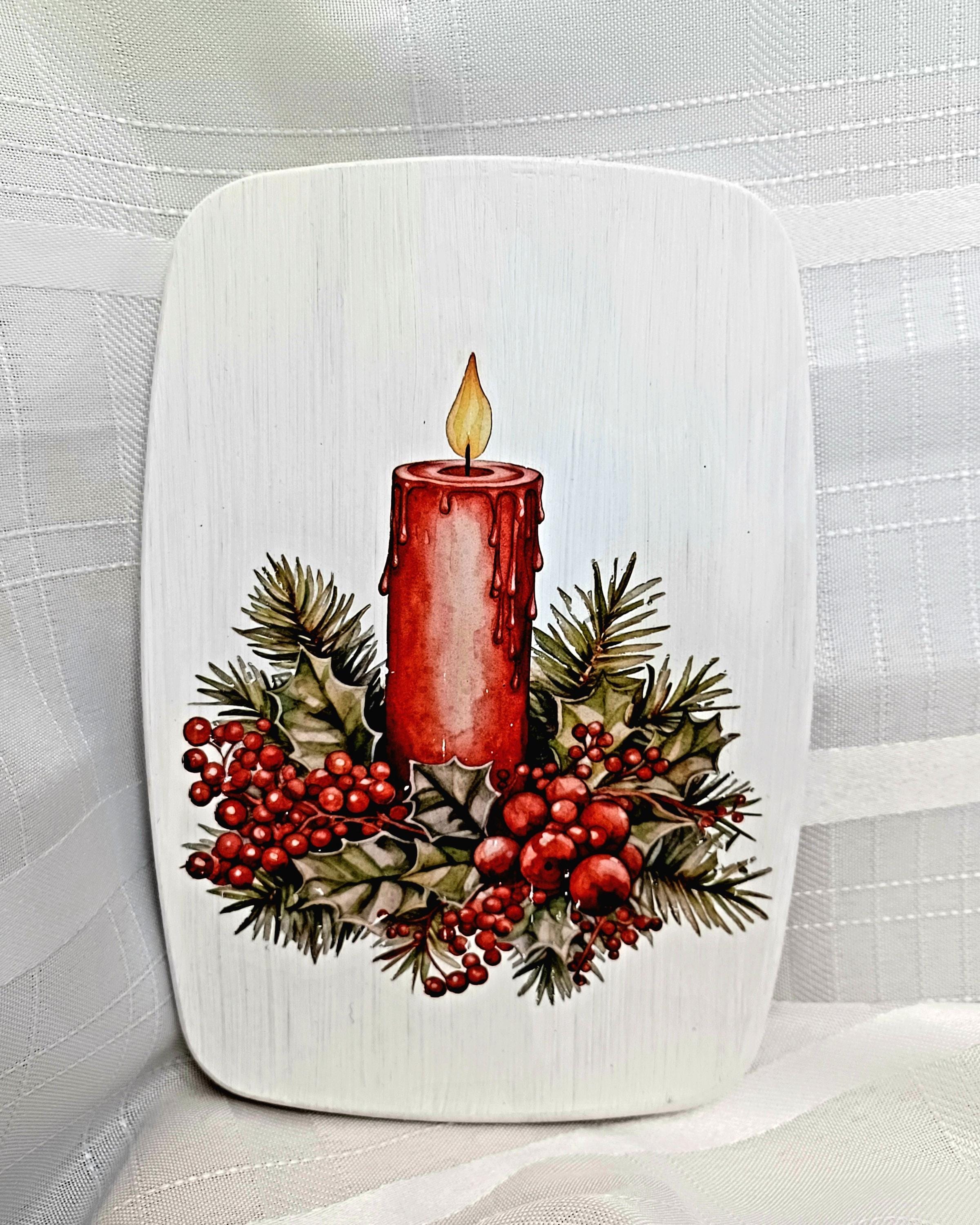 Hand Painted Wood Sign With Chalk Paint and Decal. Acrylic Topcoat ...