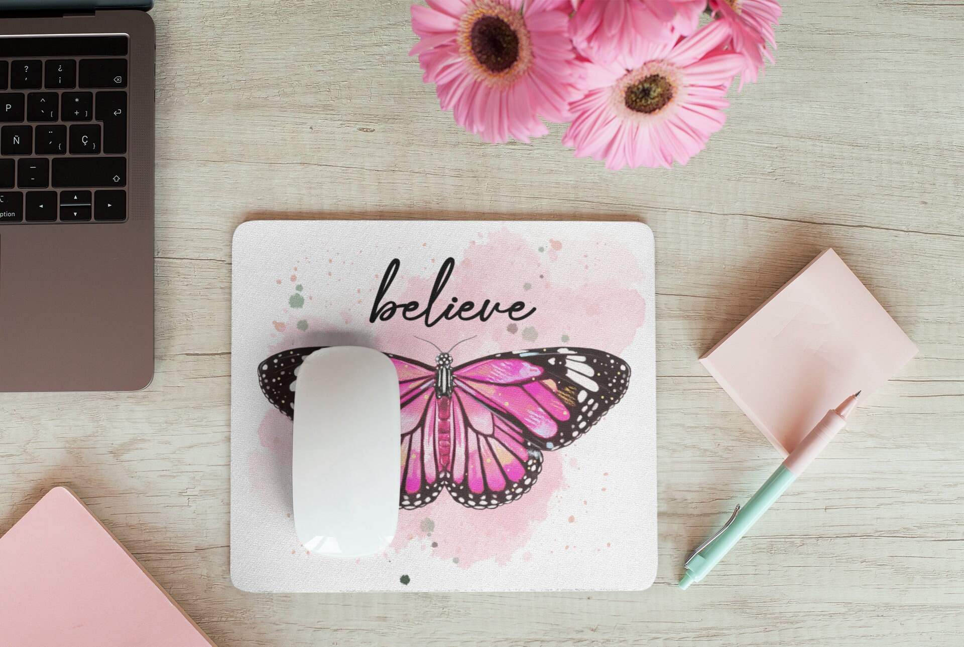 Pink Butterfly Believe Butterfly Design Butterfly - Etsy