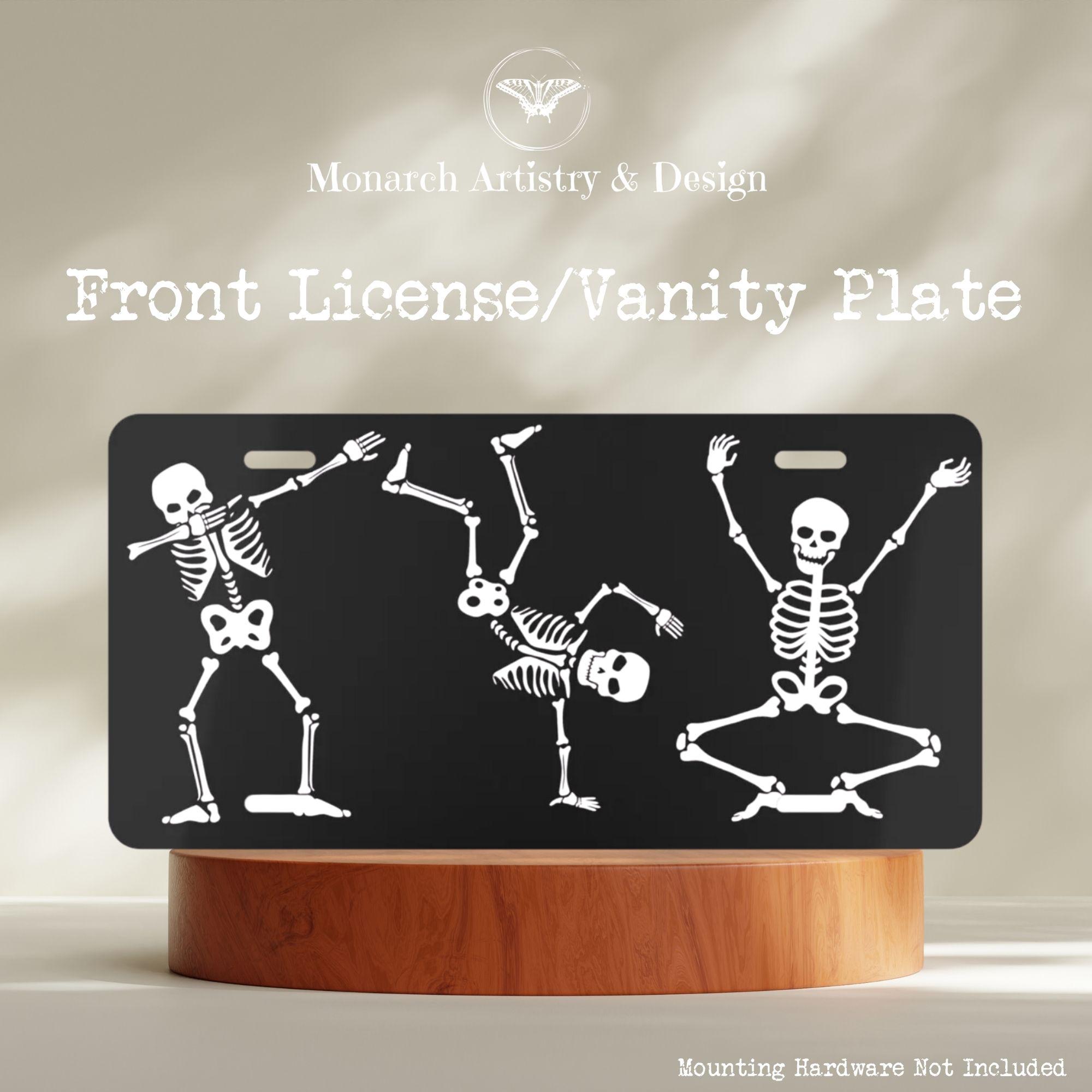 Dancing Skeletons License Plate, Halloween License Plate, Cute Car ...