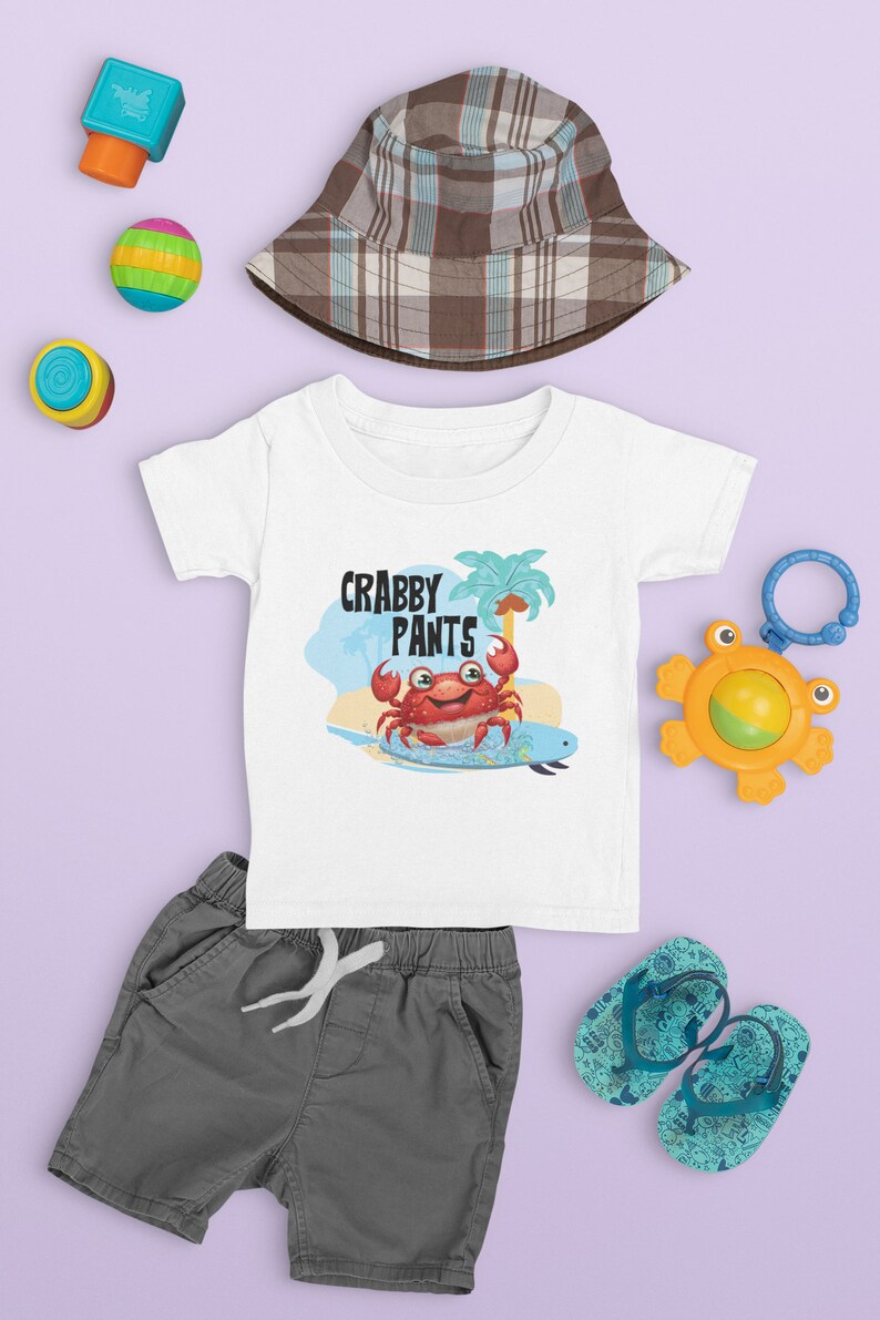 Crabby Pants | Cute Crab | Crab Clipart | Cute Design | Kids Design ...