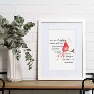 Cardinal Sign From Heaven Digital Art PNG, Sublimation, Memorial Design ...