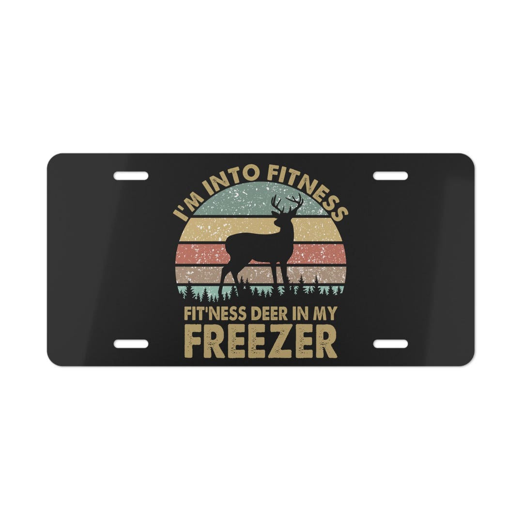 Deer Hunting License Plate Funny License Plate Deer Hunter Fathers Day ...