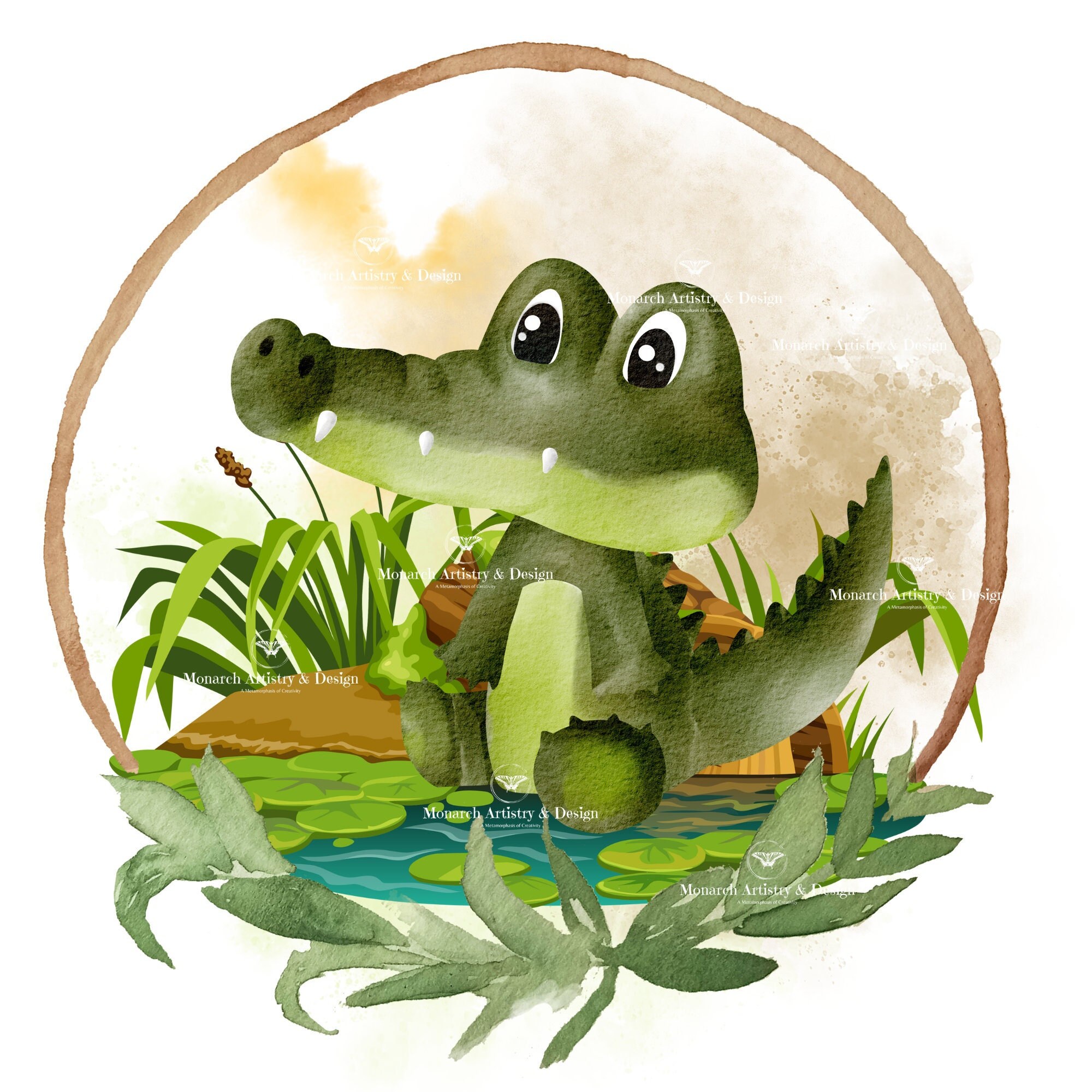 Baby Alligator Clip Art Alligators Clip Art Crocodile Cartoon