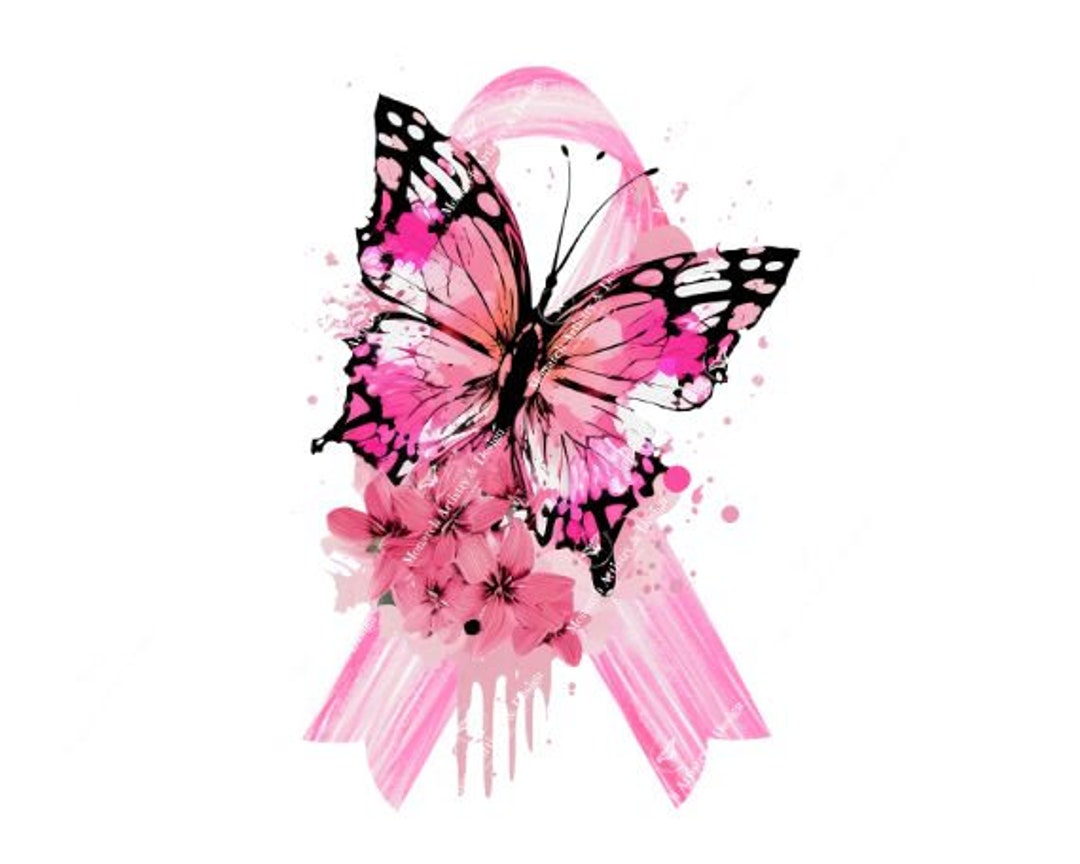 Breast Cancer Awareness | Pink Ribbon | Pink Butterfly | Cancer Sucks ...